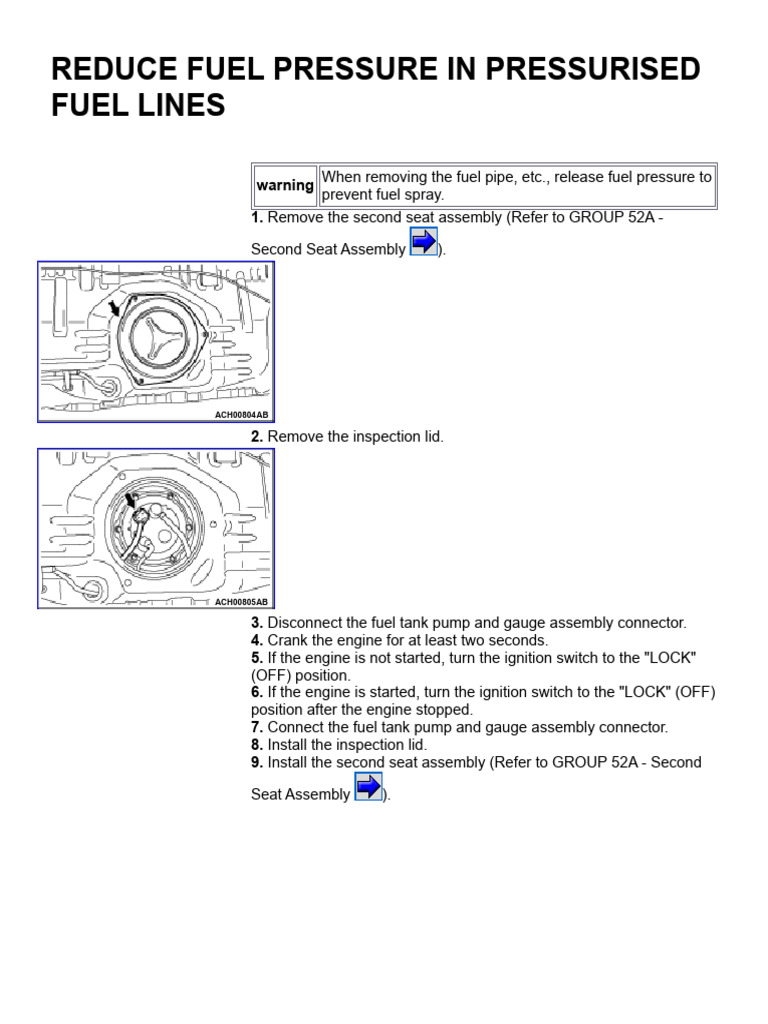 Reduce Fuel Pressure | PDF