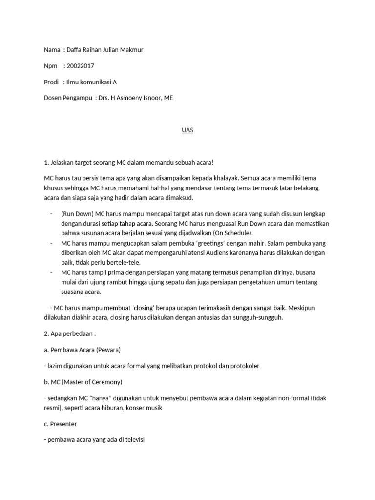 Uas Protokol & MC | PDF