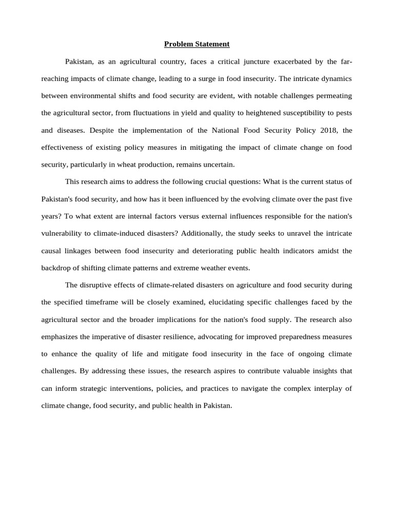 Problem Statement | PDF
