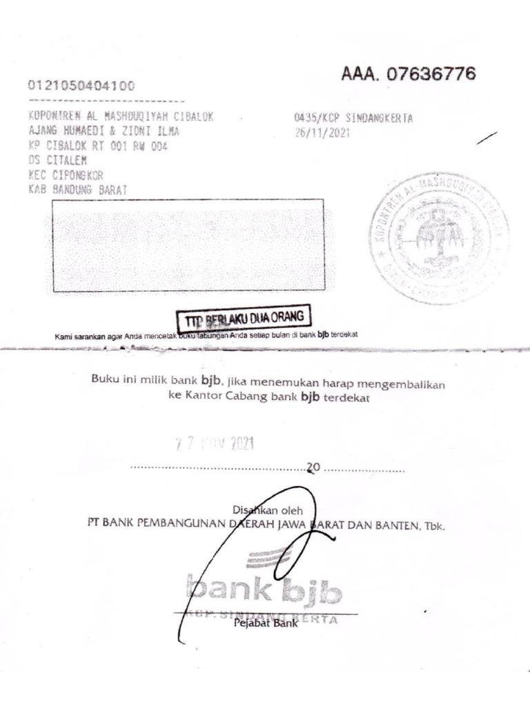 Rekening Koperasi | PDF