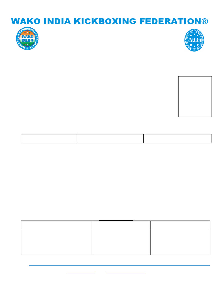 11 Black Belt Forms Wako India | PDF