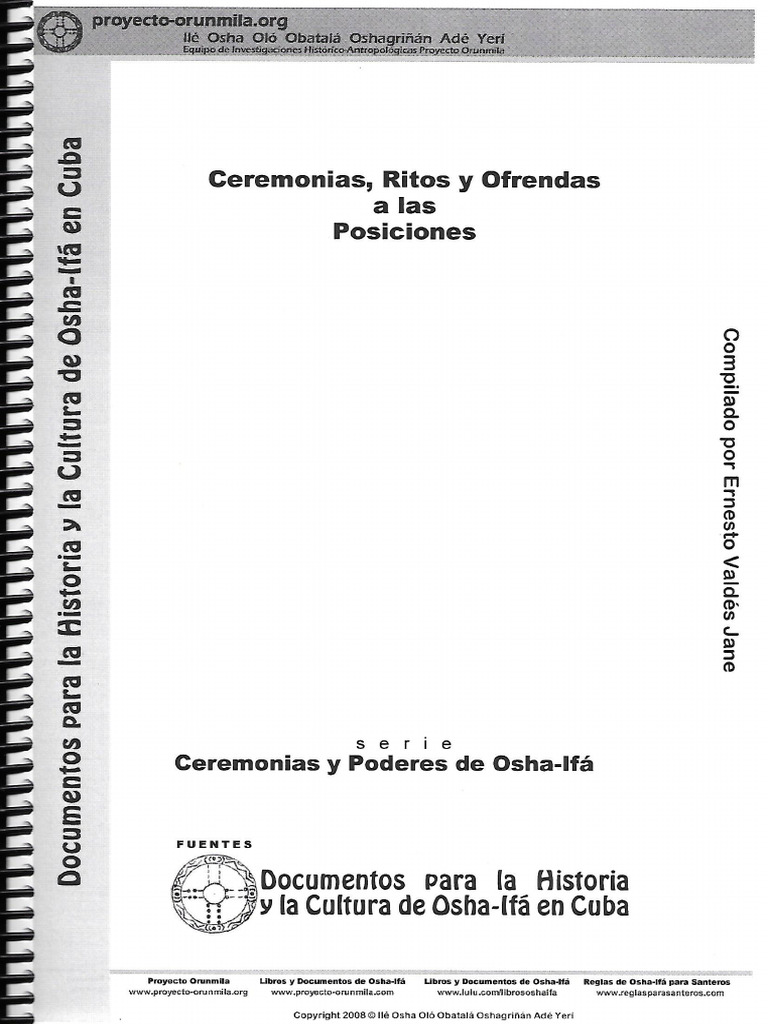 Ceremonias Ritos y Ofrendas a Las Posiciones i | PDF