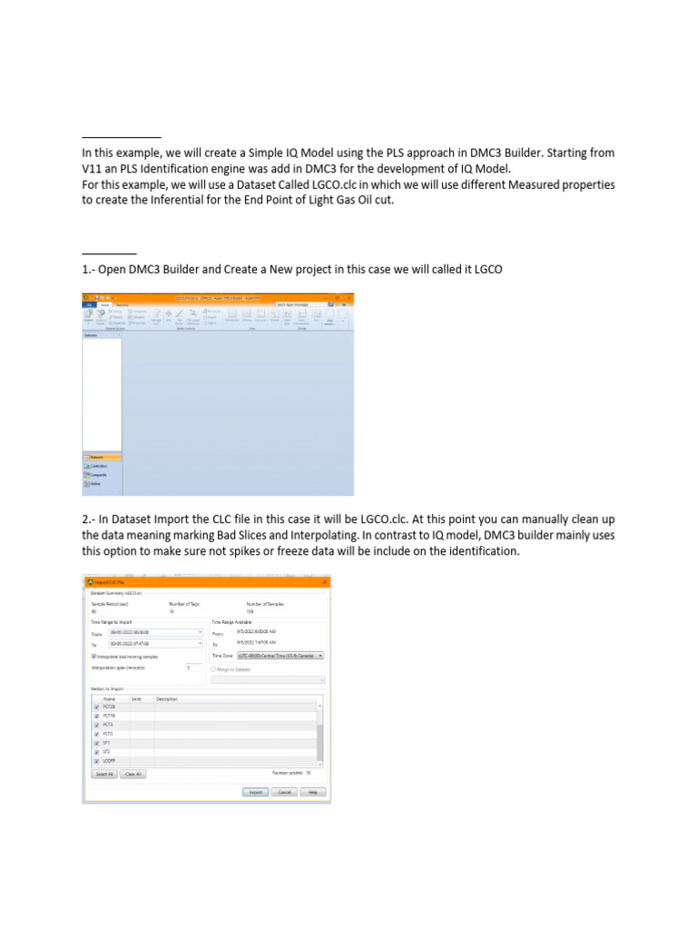 Create An IQ PLS Model Using DMC3 Builderz | PDF | Statistical Inference | Statistical Analysis