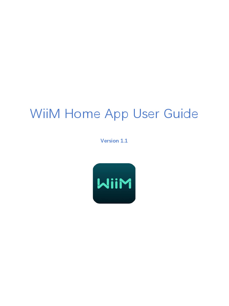 WiiM Home App User Guide | PDF | Equalization (Audio) | Mobile App