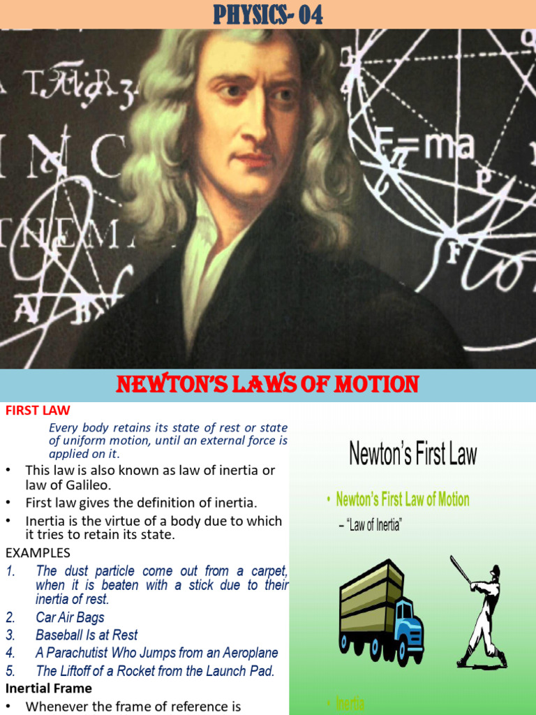 Physics 04 | PDF | Inertia | Force