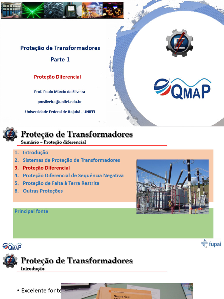 Proteo Transformadores Parte 1 Diferencial | PDF | Transformador | Relé