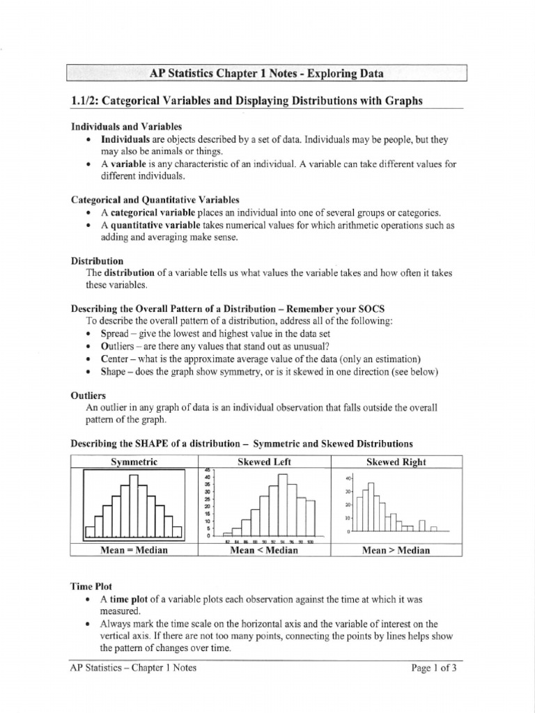 Ch. 1 Review Packet | PDF