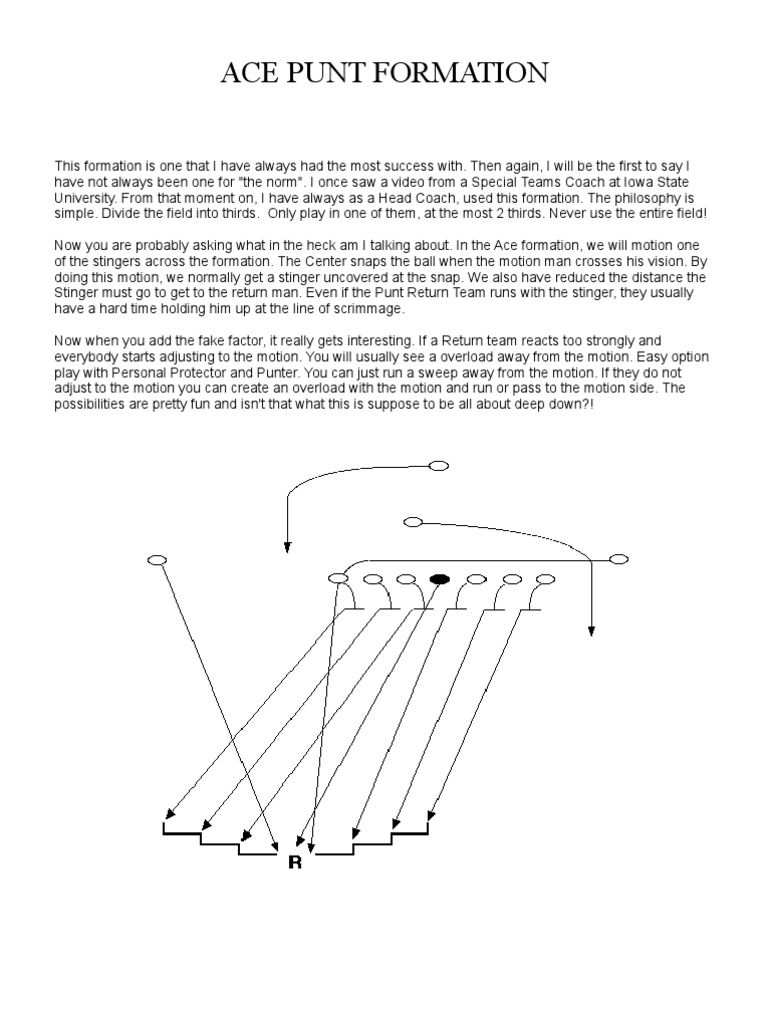 Ace Punt Formation | PDF | National Football League Seasons | Sport ...