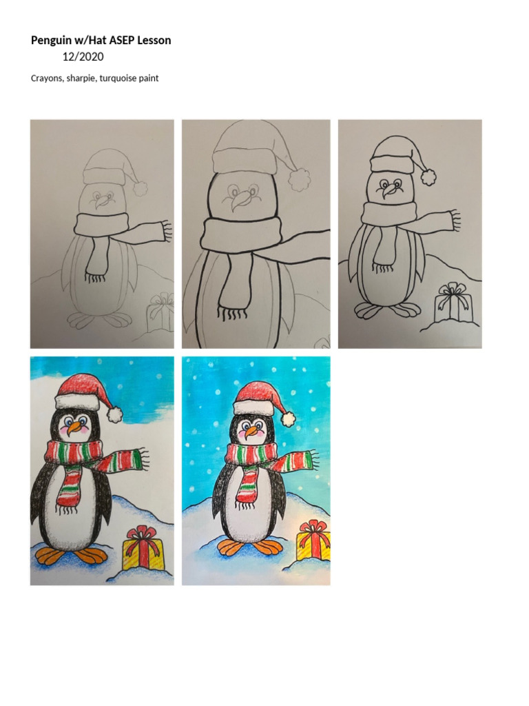 Penguin, Santa Hat ASEP Lesson | PDF