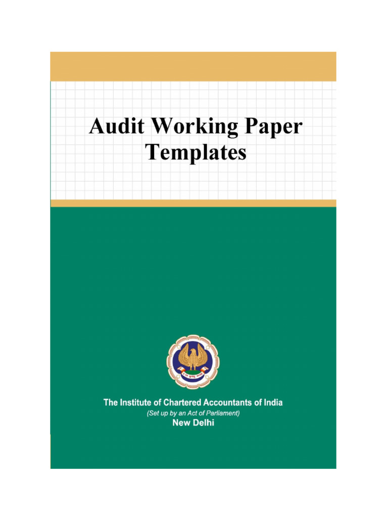 Audit Working Paper Templates Guide | PDF | Audit | Financial Audit