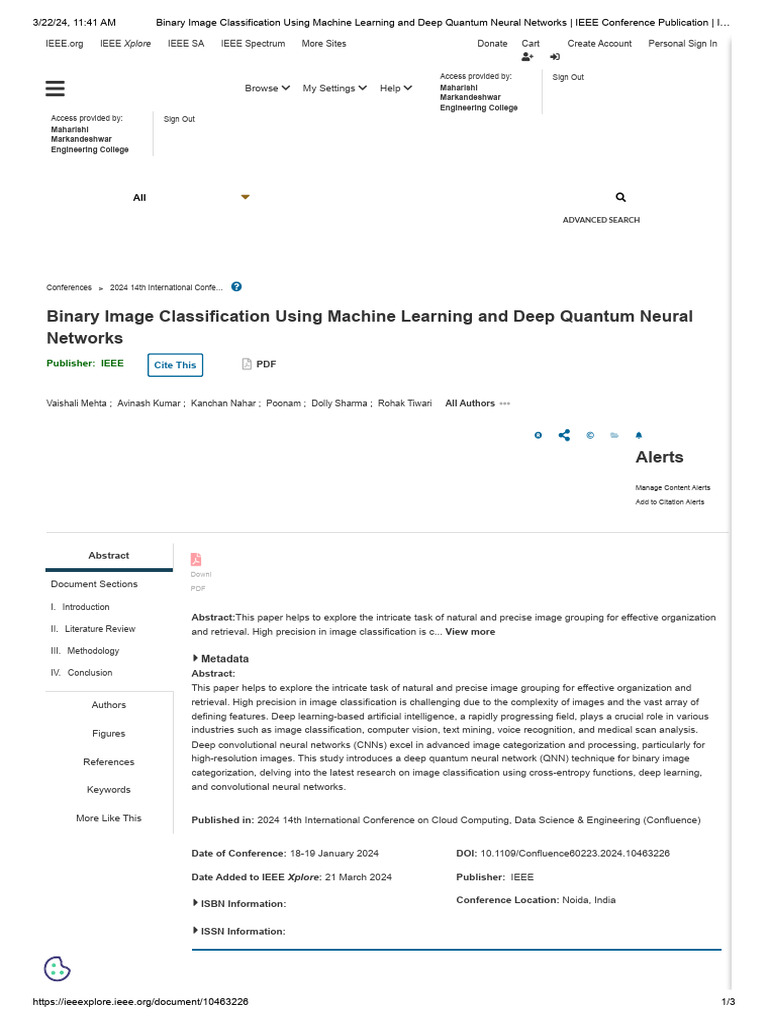DQNN | PDF | Computer Vision | Artificial Neural Network