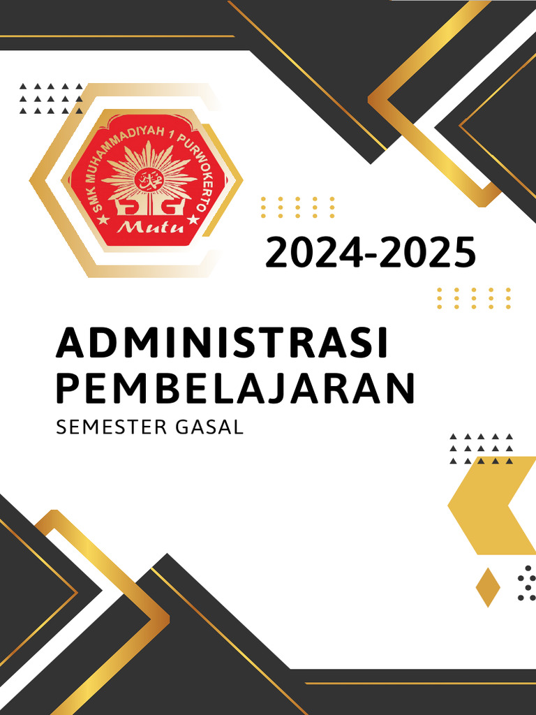 Putih Hitam Emas Profesional Modern Cover Modul Pembelajaran Dokumen A4 (1) | PDF