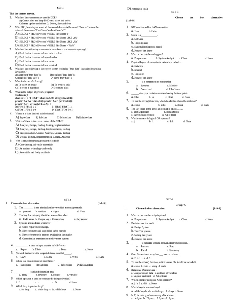 Practical Exam 2080 Pdf C Programming Language Pointer