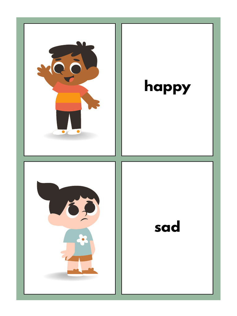 Feelings-Flashcards-for-Speech-Therapy | PDF