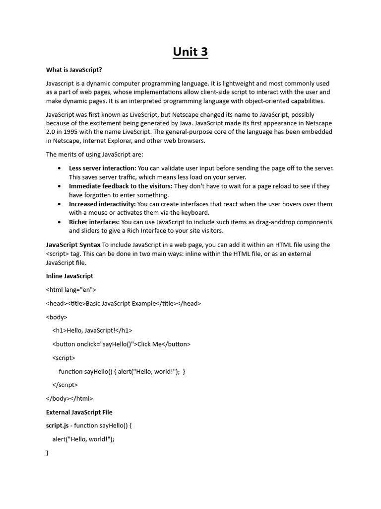 Unit 3 Wt Pdf Ajax Programming Network Socket