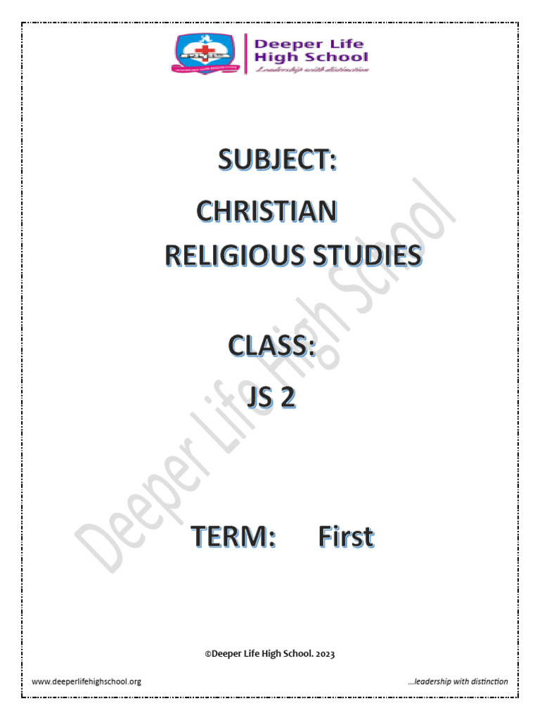 JSS2 CRS: Jesus and His Family | PDF | John The Baptist | Jesus