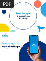 How To Login - Myaakash App, Itutor | PDF | Login | Mobile App