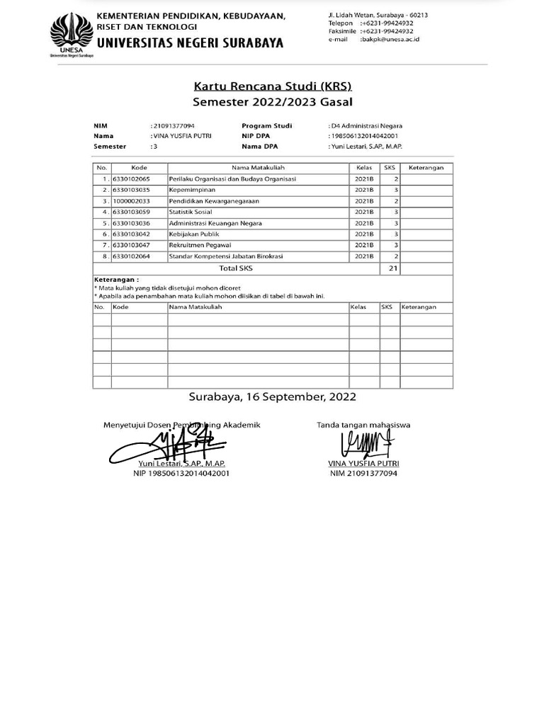 KRS SMT 3 Vina Yusfia Putri | PDF