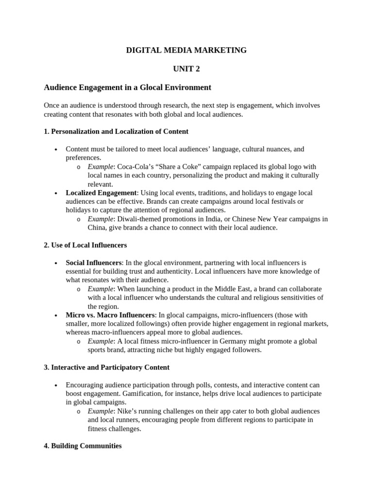 DIGITAL MEDIA MARKETING NOTES UNIT 2 | PDF | Search Engine Optimization ...