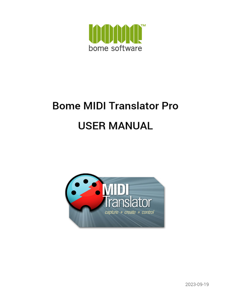 MIDI Translator Pro Manual | PDF | Icon (Computing) | Installation (Computer Programs)