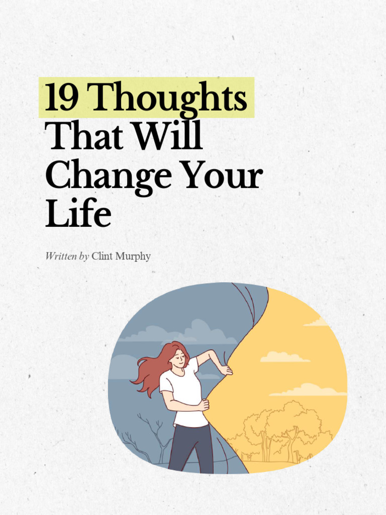 19 Life-Changing Thoughts for Success | PDF | Mindset