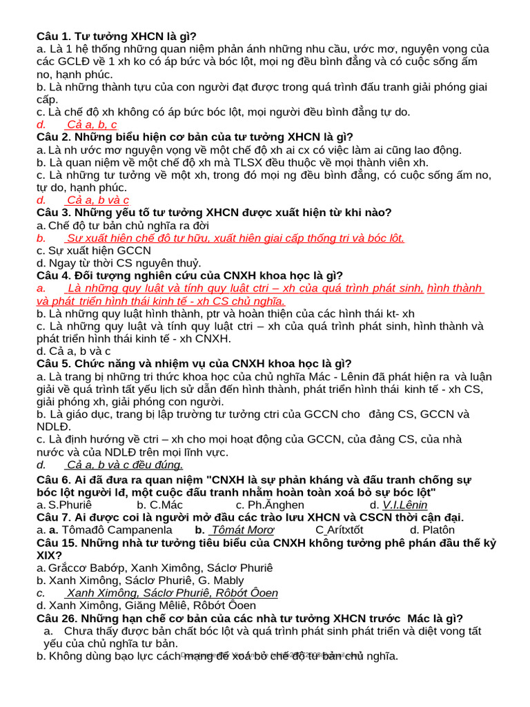 cau-hoi-trac-nghiem-chu-nghia-xa-hoi-khoa-hoc | PDF