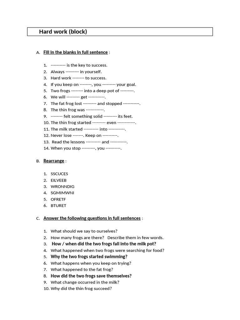 2 hard work ( block ) | PDF