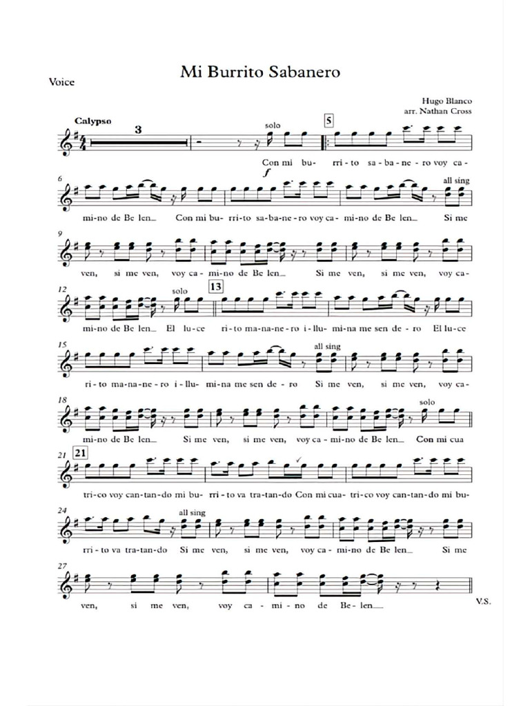 Mi Burrito Sabanero | PDF
