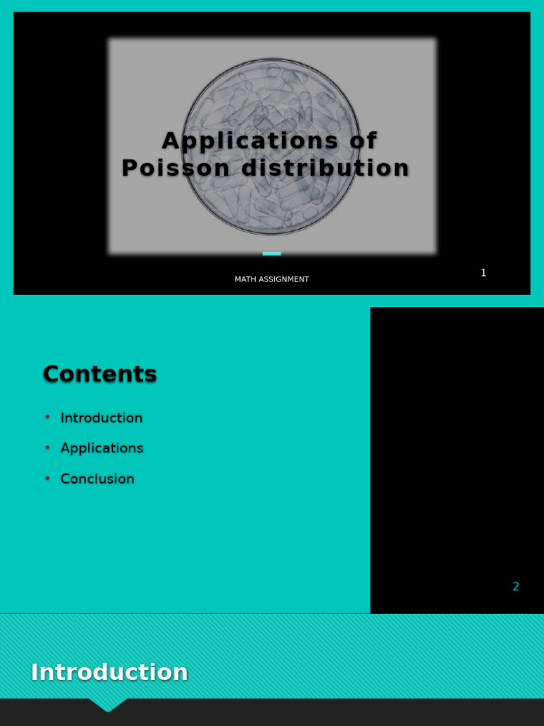 Applications of Poison Distribution | PDF | Poisson Distribution ...