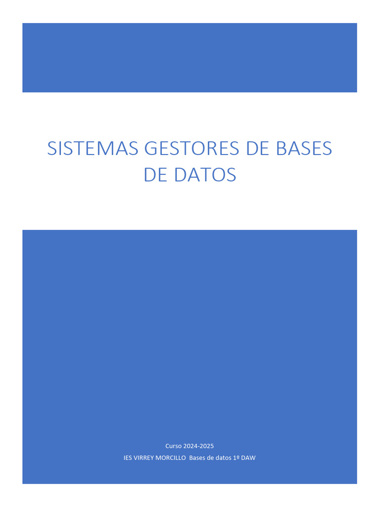 Tema 1. Bases de Datos | PDF | Bases de datos | Software