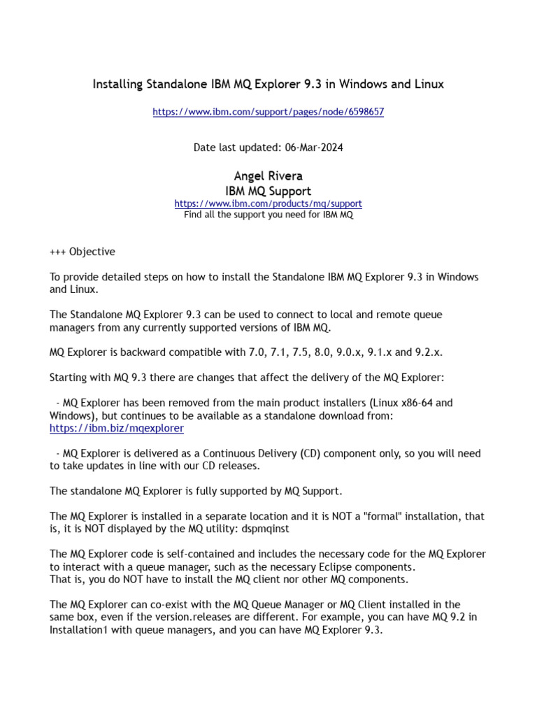 Installing Standalone MQ Explorer 9.3 in Windows and Linux - 5 | PDF | Windows Registry ...