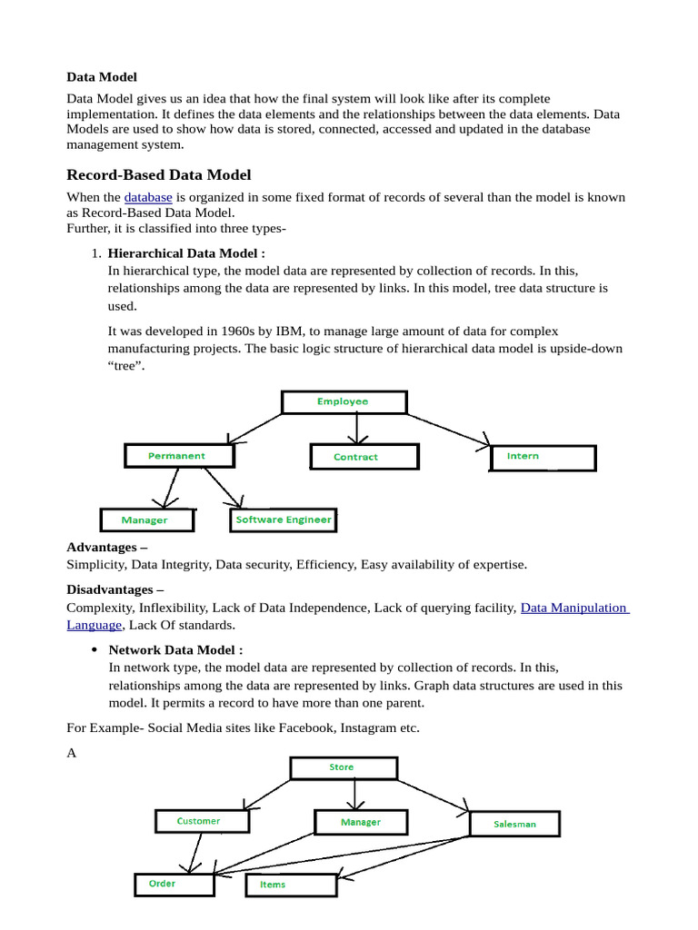 Data Model | PDF