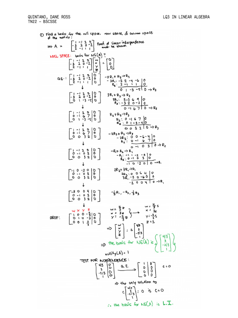 LQ3 - Linear (Quintano) | PDF