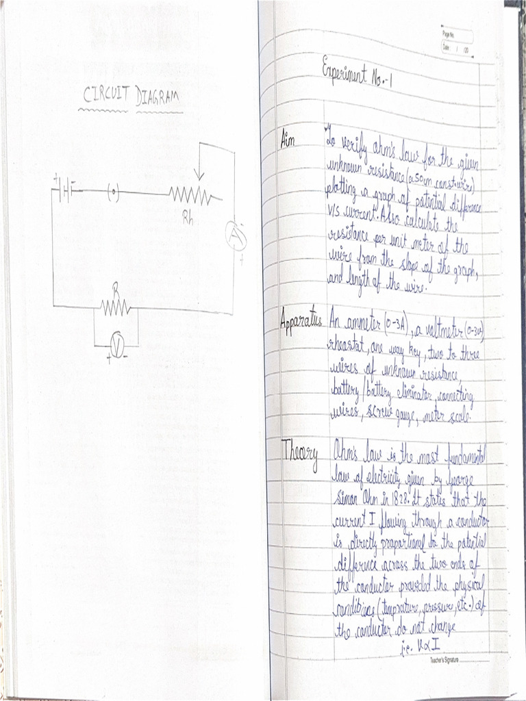 Phy Prac Upto 5th Exp | PDF