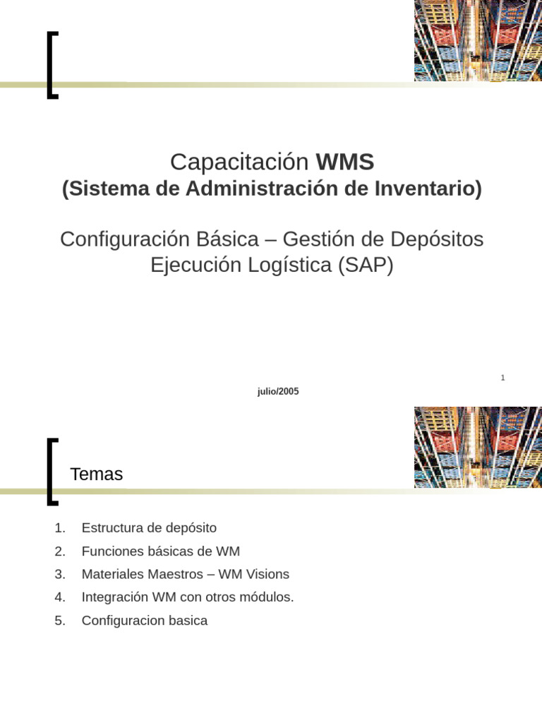 Configuracao WM Sap Passo Passo Manual | PDF | Almacén | Logística