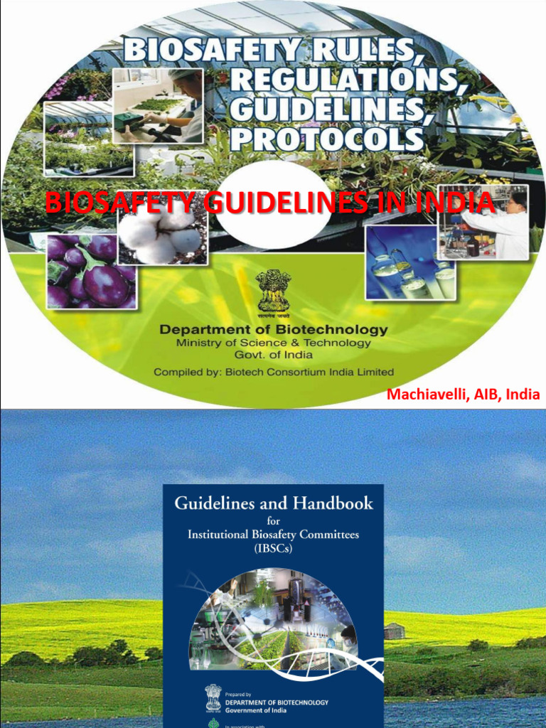 Biosafety Guidelines in India | PDF | Recombinant Dna | Genetically ...