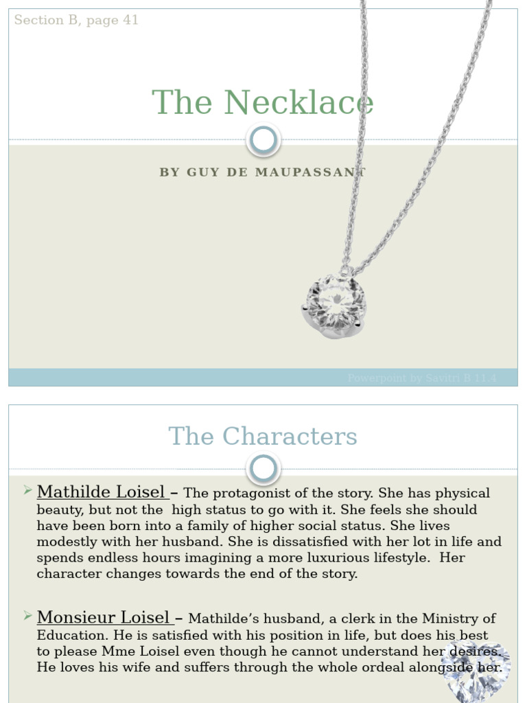 The Necklace PowerPoint Amended (1) | PDF