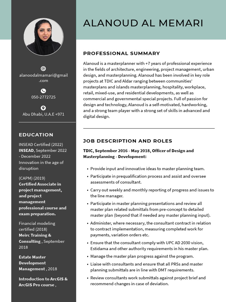 Alanoud AlMemari CV 2024 | PDF