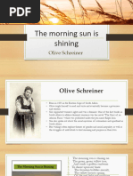 The Morning Sun Is Shining-Olive-Schreiner | PDF | Poetry | Grief