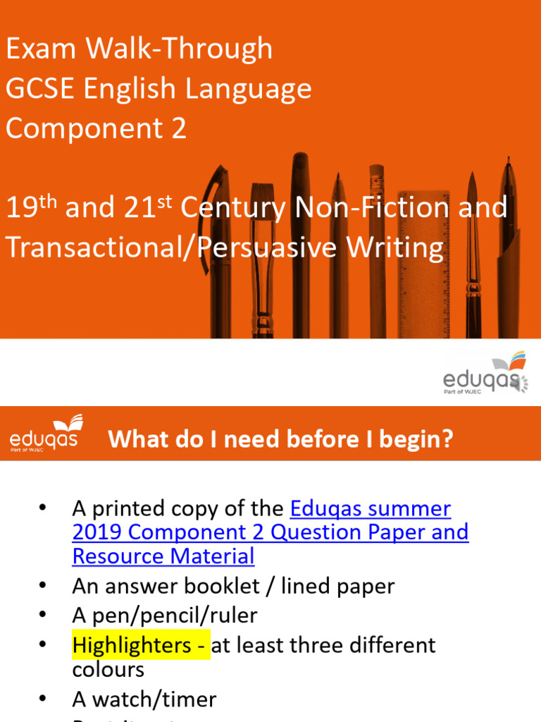 Eduqas-GCSE-English-Language-Component-2-EWT-3 | PDF | Question | Writing