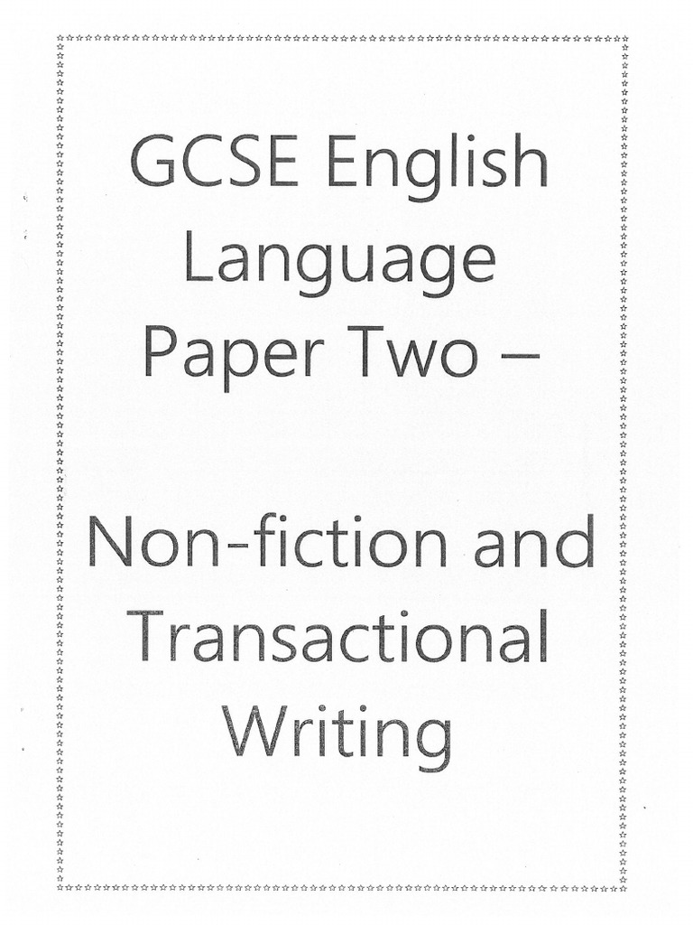 Transactional Writing Samples | PDF