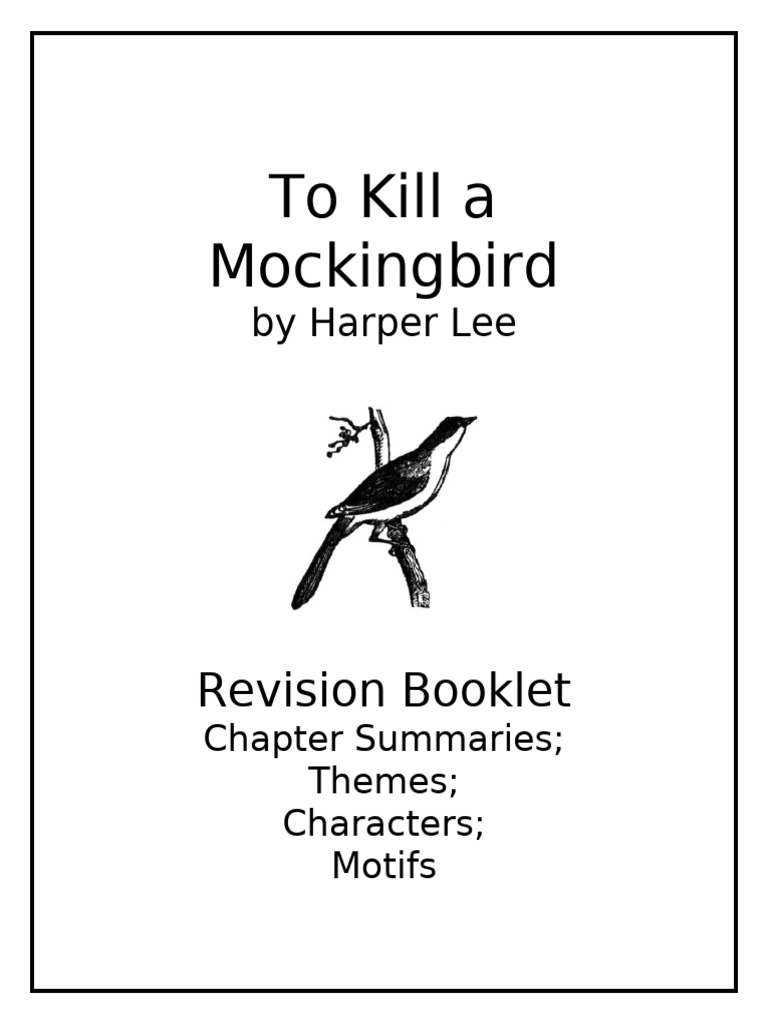Mockingbird Whole Novel Revision | PDF | To Kill A Mockingbird