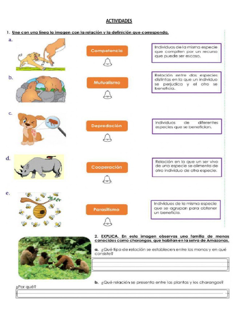 Interespecificas Relaciones | PDF