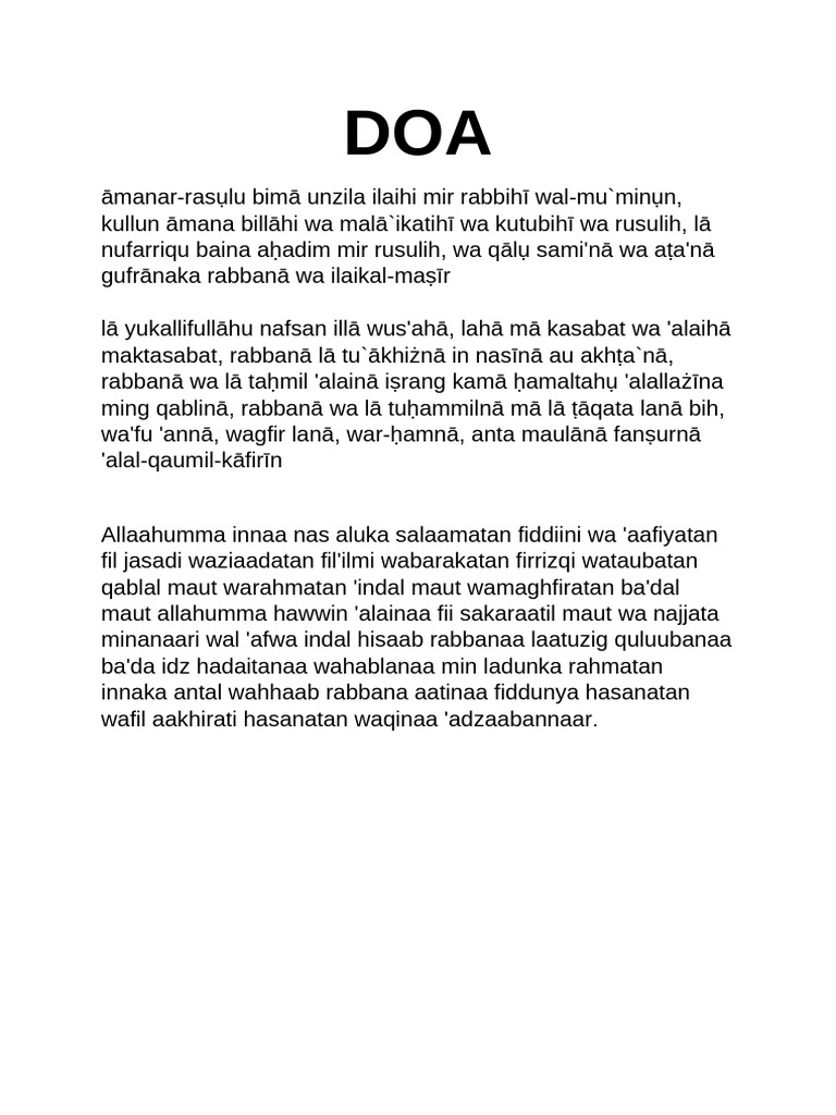 DOA | PDF