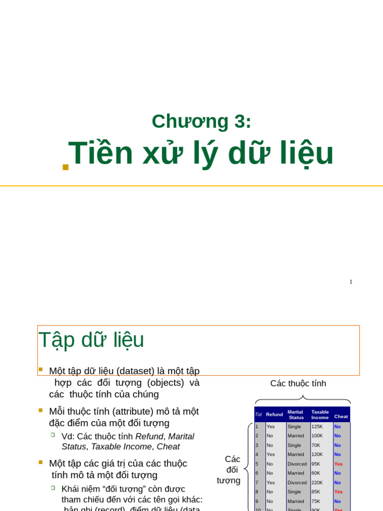 Vchuong 3-Tien - Xu - Ly - Du - Lieu | PDF