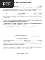 LIC Specimen Signature Verification Form | PDF