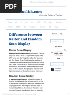 Difference Between Random Scan and Raster Scan Display - Javatpoint ...