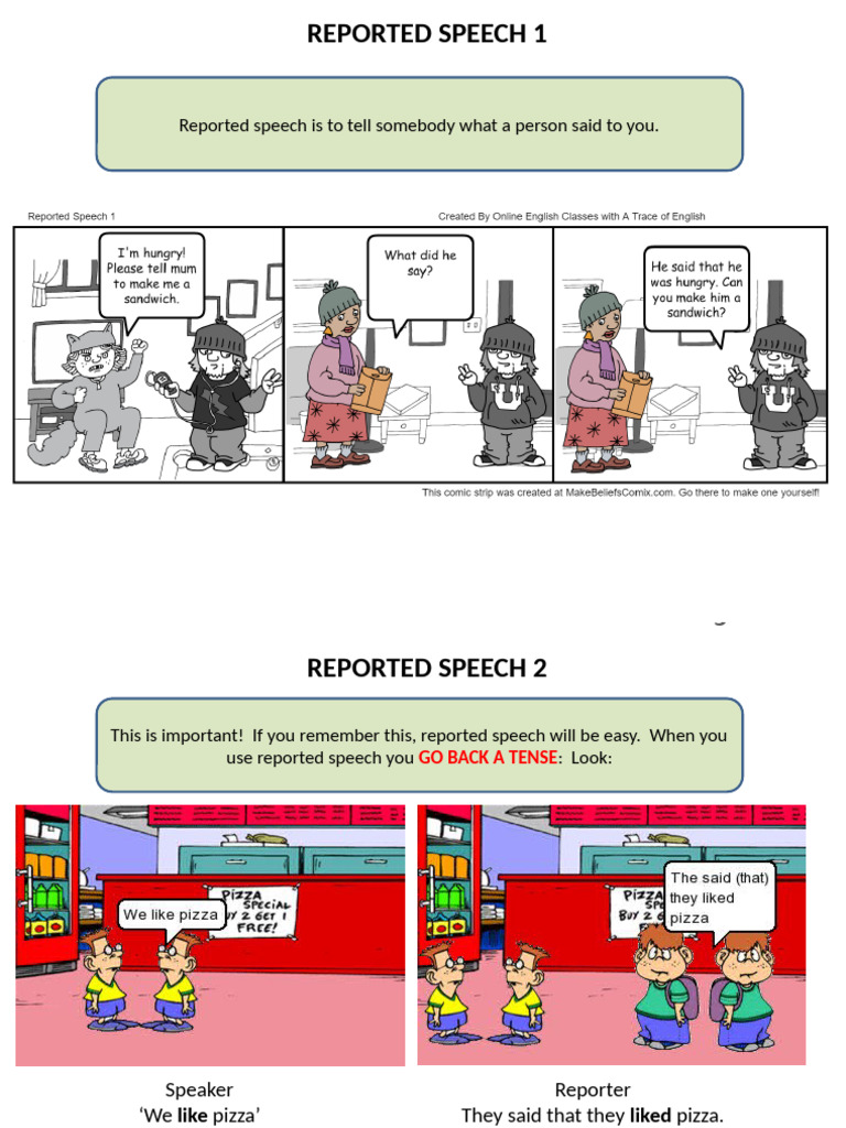 Reported Speech Simplified Grammar Guides 90397 | PDF | Language ...