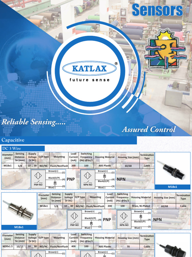 02 Katlax Sensors Catalogue | PDF | Alternating Current | Bipolar ...