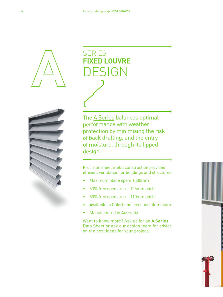 Airocle Louvres Fixed-A-Series 0 | PDF